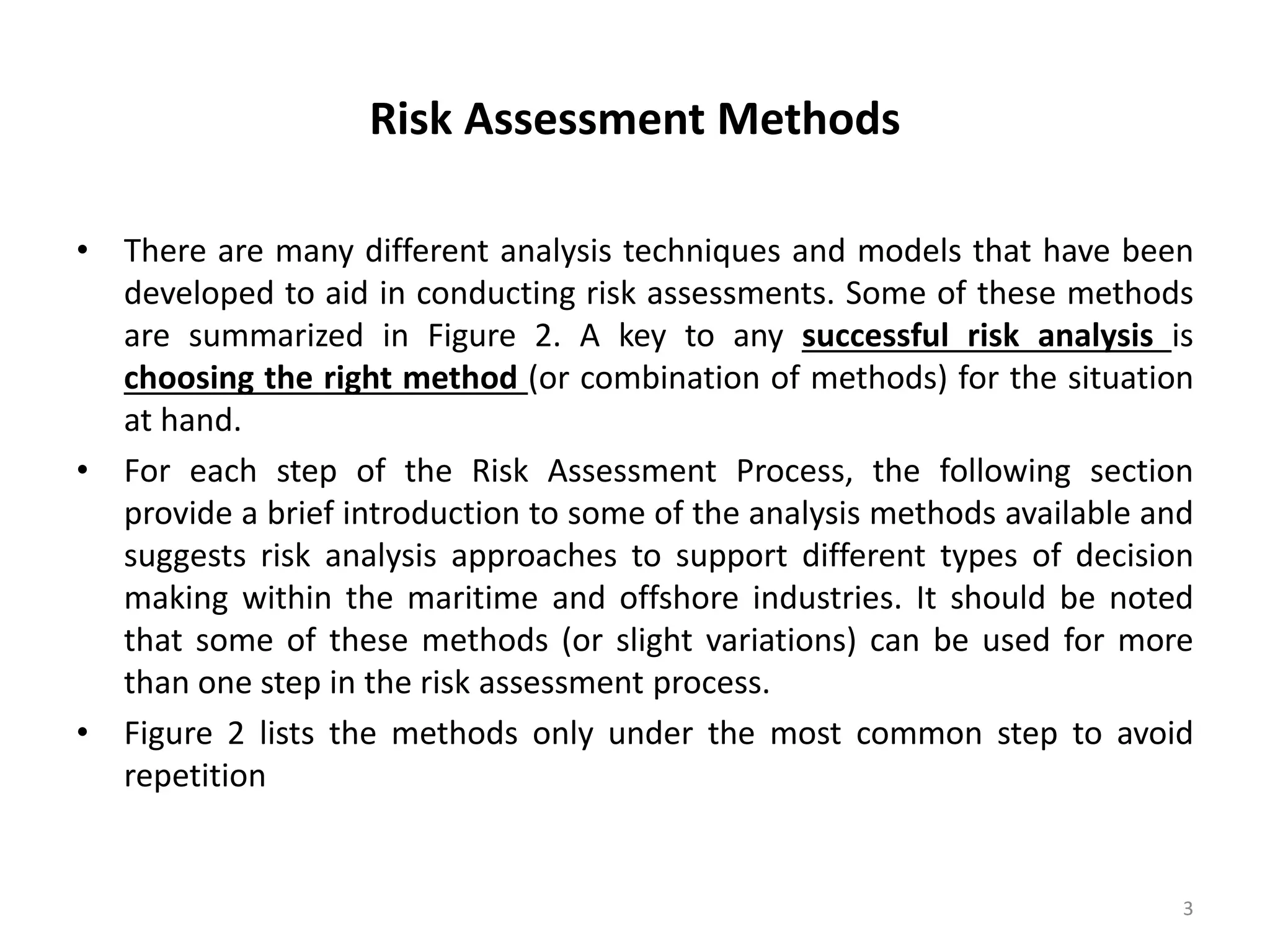 hazard identification methods in risk analysis | PPTX | Chemistry | Science