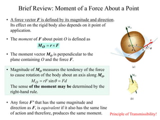 Lecture Statics Moments of Forces | PDF