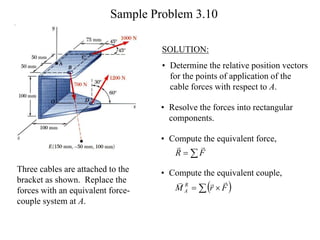 Lecture Statics Moments of Forces | PDF