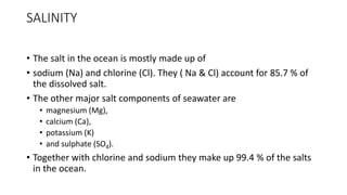 Physio-chemical parameters of the Marine habitat | PPTX