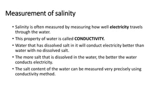 Physio-chemical parameters of the Marine habitat | PPTX