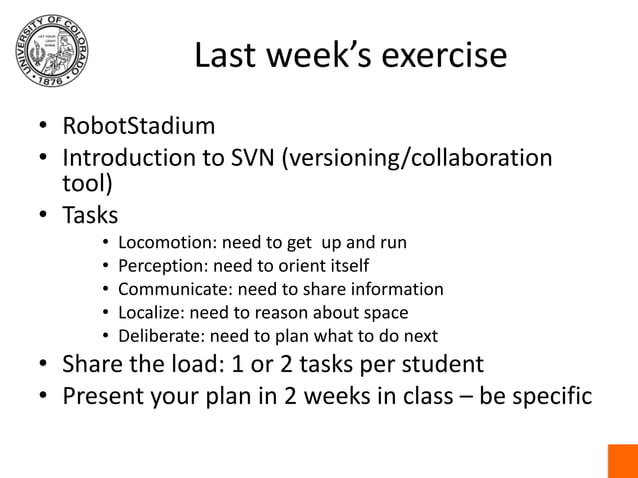 Lecture 07 Localization And Mapping I Pptx Robotics Technology And Computing