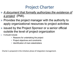 Lecture 07: Project Management Fundamentals Project Organization and ...