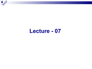 Lecture 07 | PPT | Programming Languages | Computing