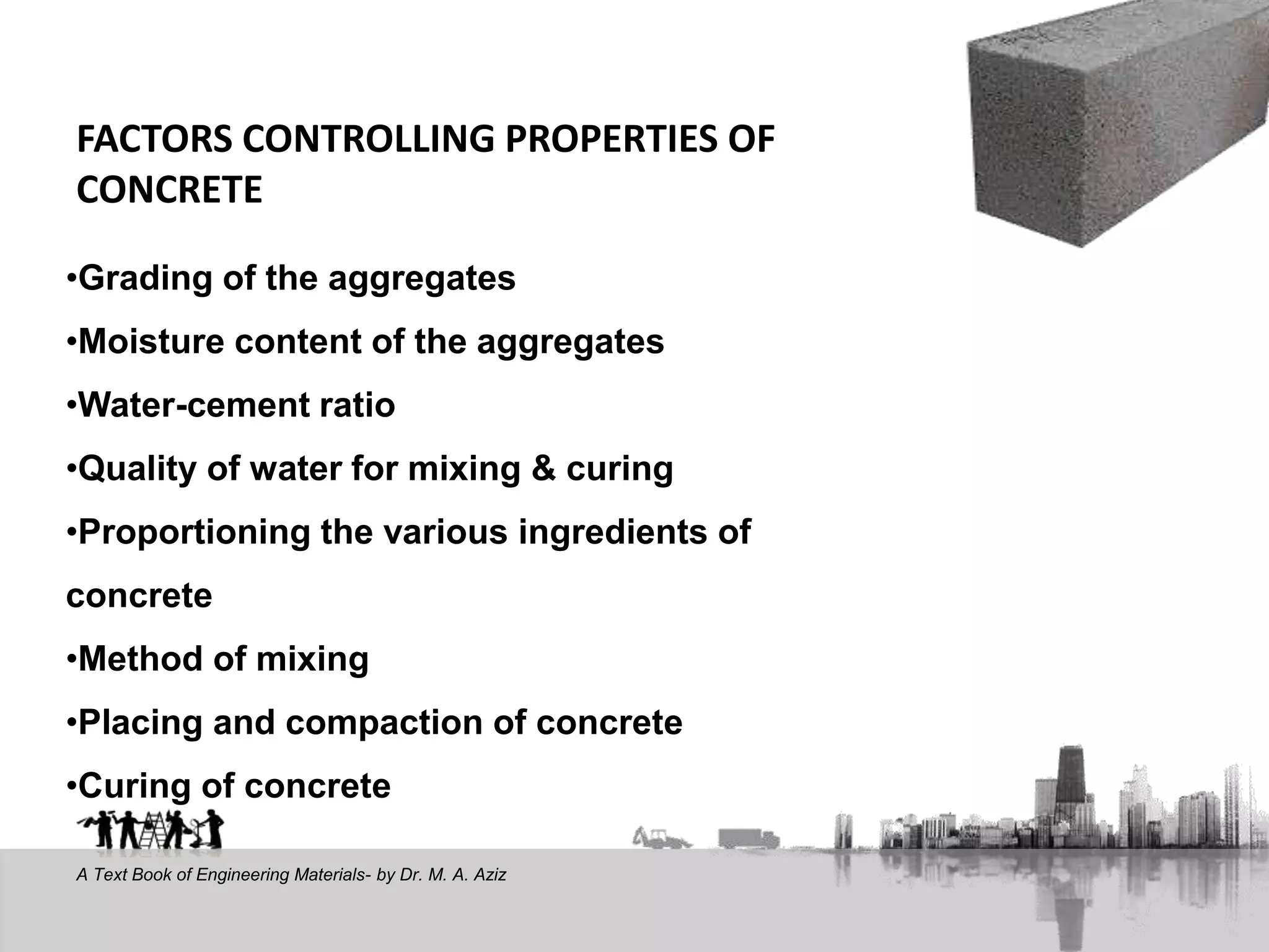 Concrete as Building material | PPTX