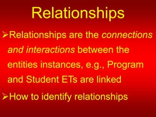 Degree of relationships in DBMS and cardinality | PPT