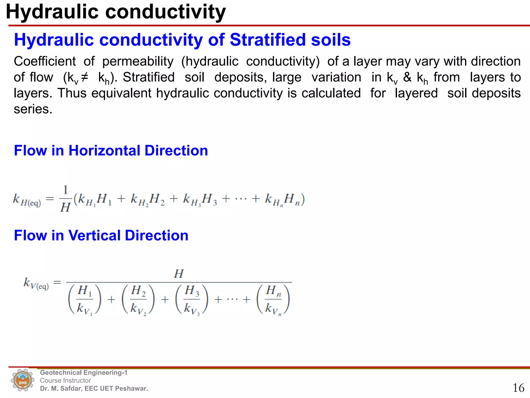 Lecture 07 permeability and seepage (11-dec-2021) | PDF