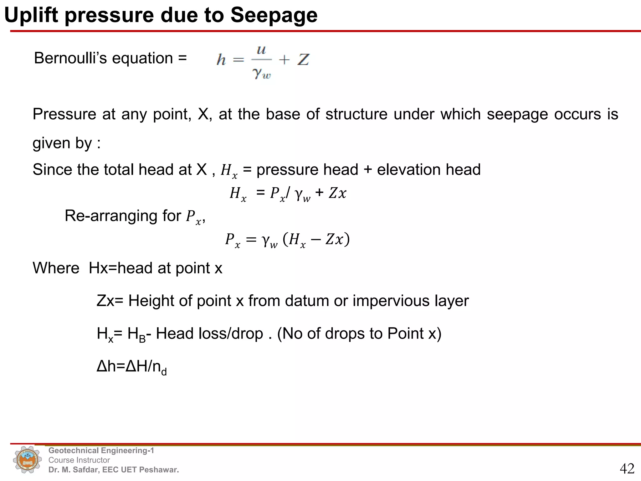 Lecture 07 permeability and seepage (11-dec-2021) | PDF