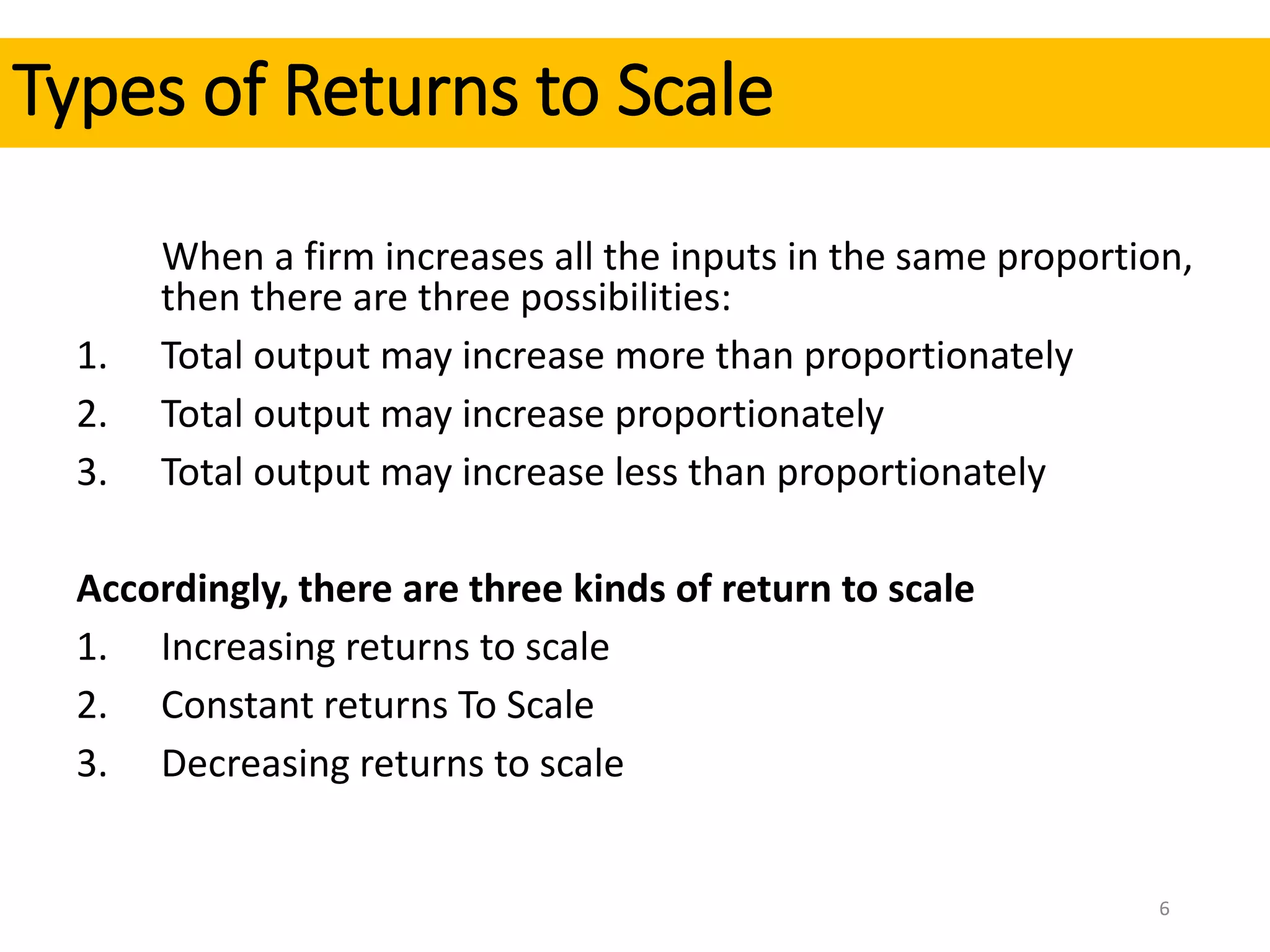 Lecture 07 returns to scale | PPT