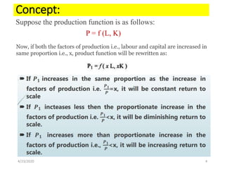 Lecture 07 returns to scale | PPT