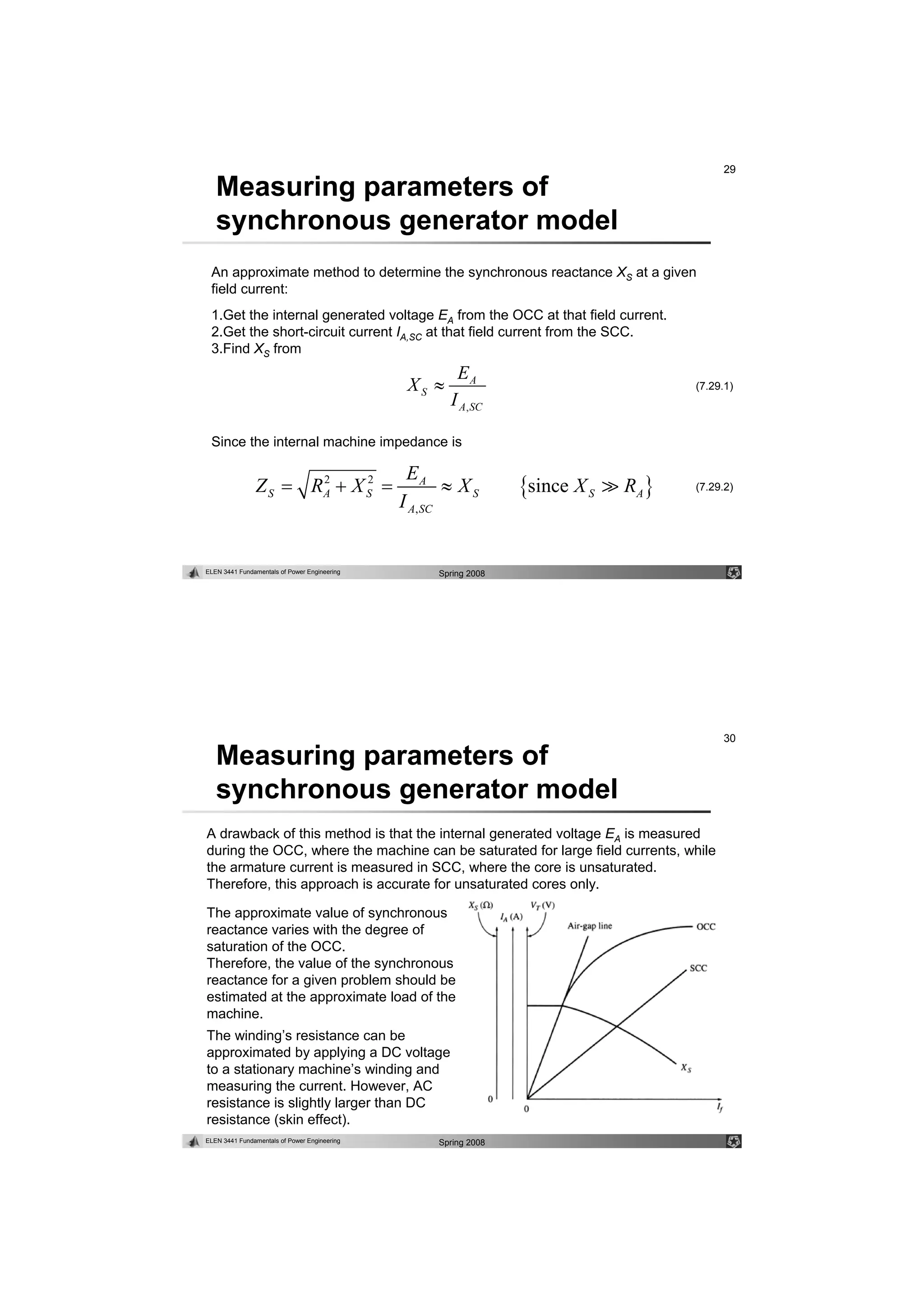 Lecture 07 synchronous machines | PDF