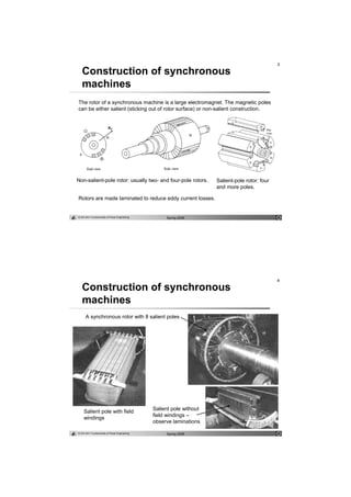 Lecture 07 synchronous machines | PDF