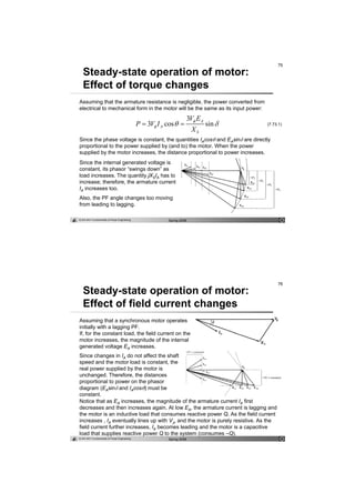 Lecture 07 synchronous machines | PDF
