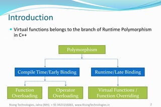07. Virtual Functions | PPTX | Programming Languages | Computing