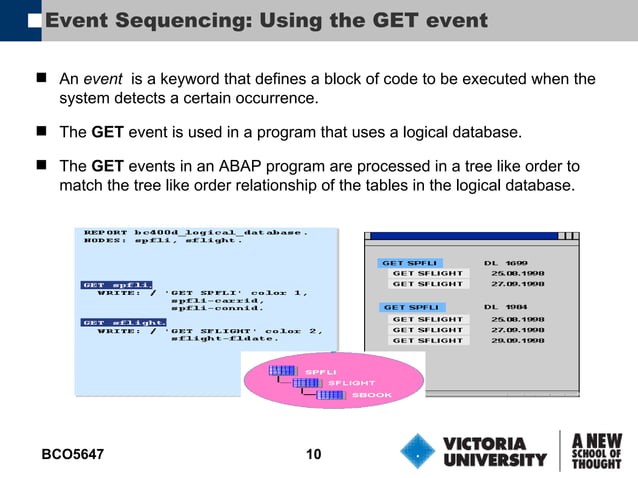 Lecture07 Abap On Line Ppt Databases Computer Software And
