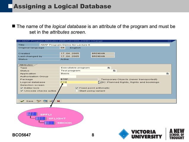 Lecture07 Abap On Line Ppt Databases Computer Software And