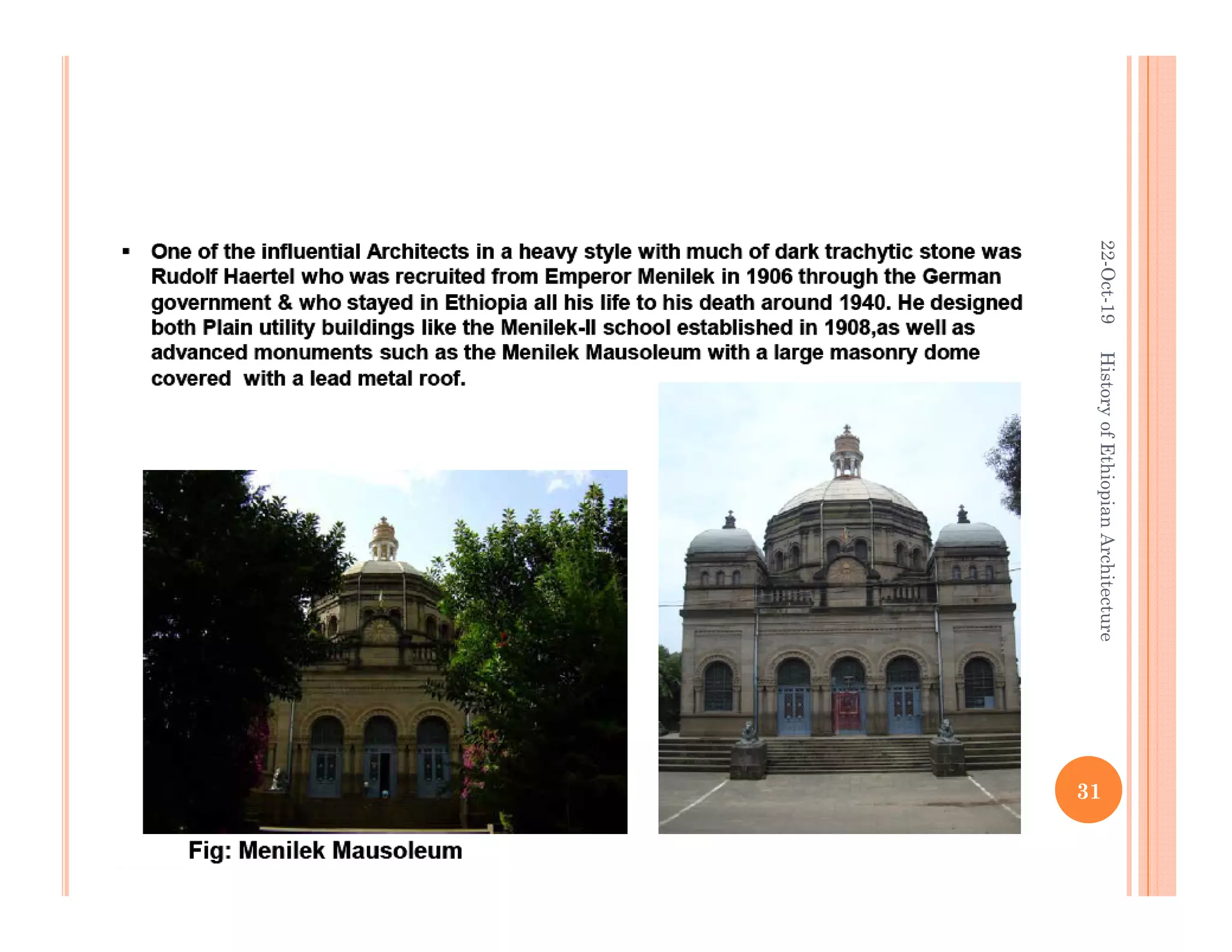 History of Ethiopian Architecture, Addis Ababa and its Architectural ...