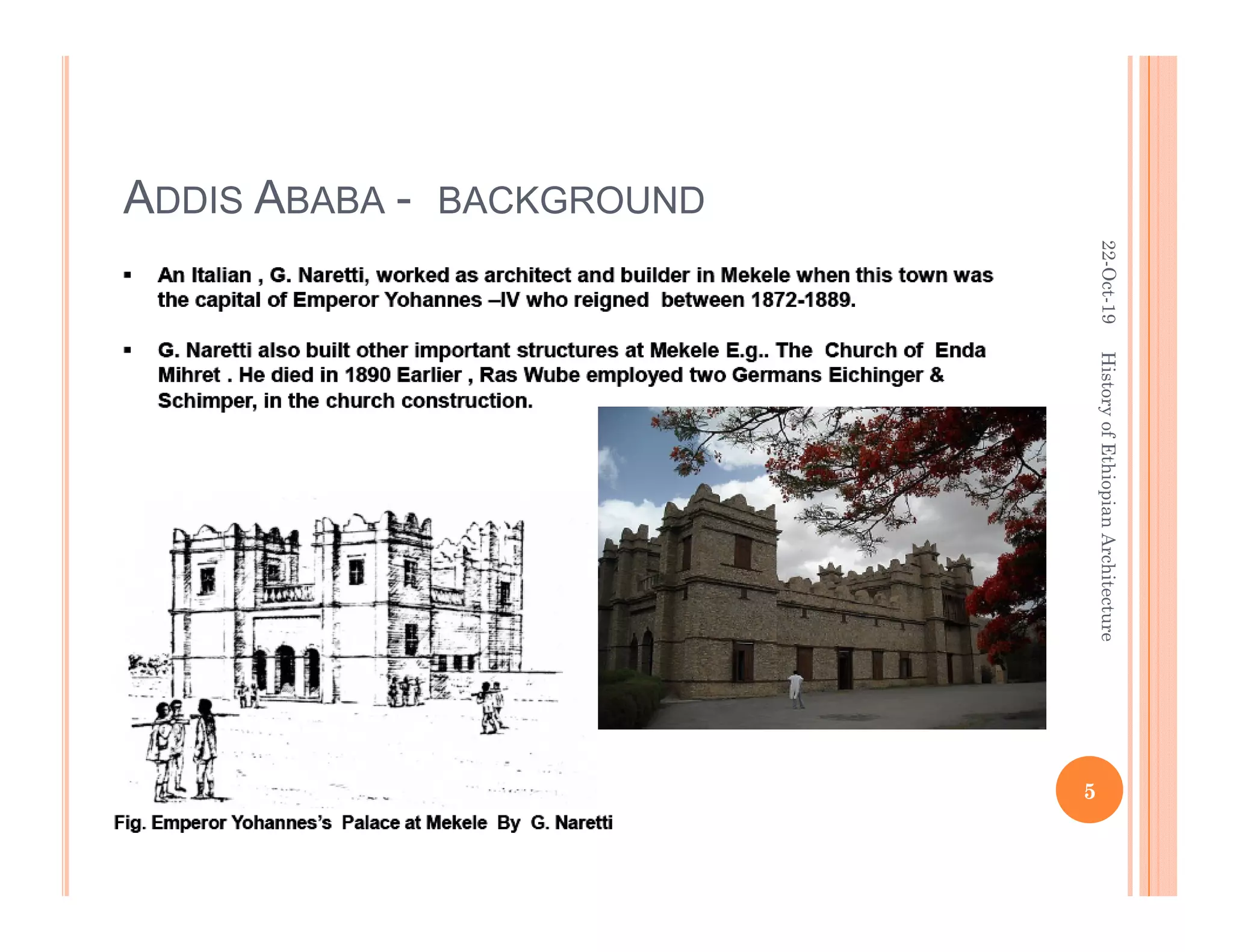 History of Ethiopian Architecture, Addis Ababa and its Architectural ...