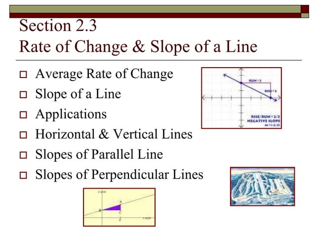 Lecture 07 a rate of change slope | PPT