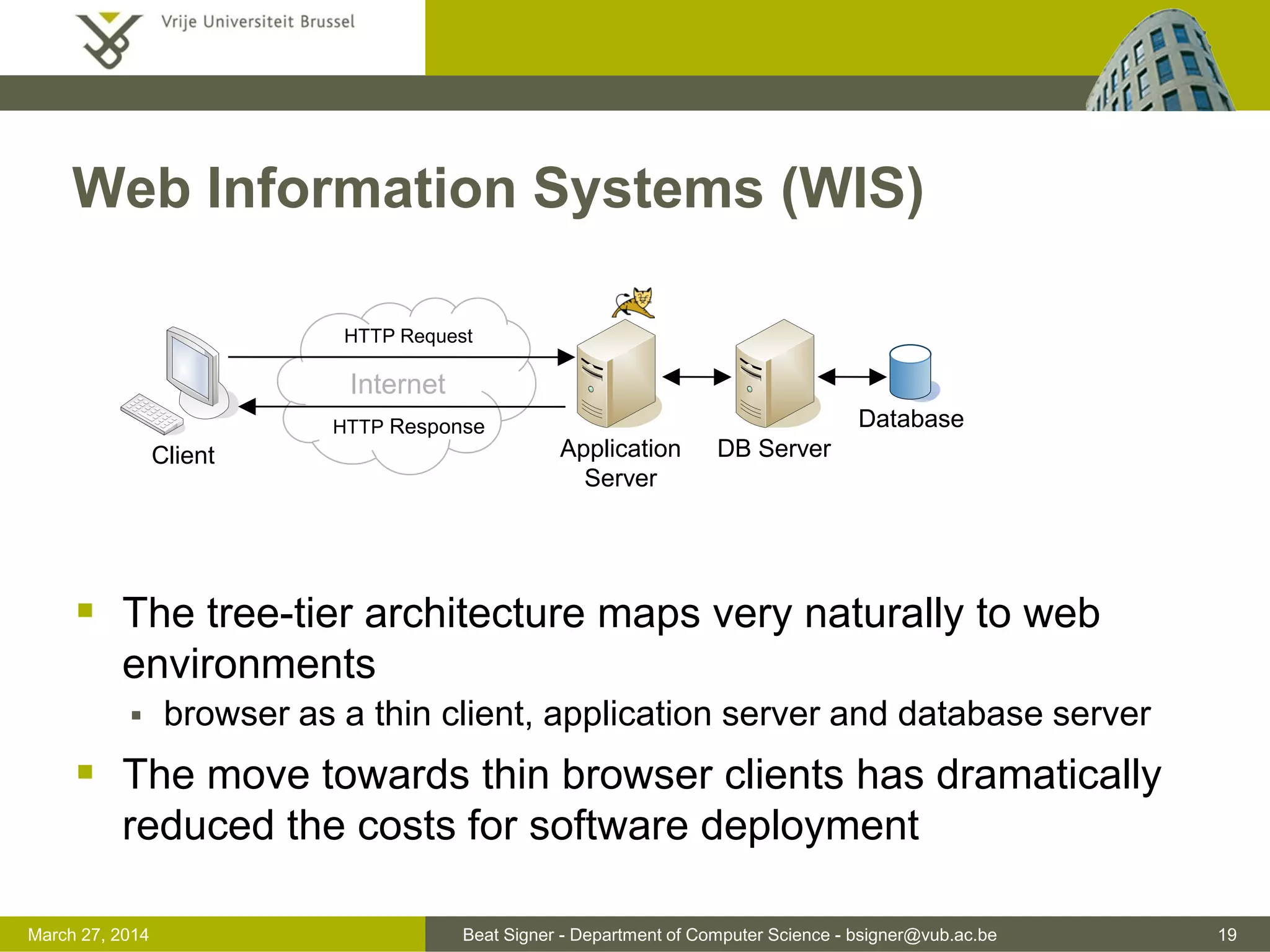 DBMS Architectures and Features - Lecture 7 - Introduction to Databases (1007156ANR) | PPT