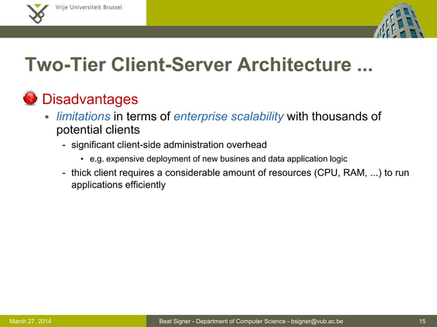 DBMS Architectures and Features - Lecture 7 - Introduction to Databases (1007156ANR) | PPT