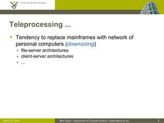 DBMS Architectures and Features - Lecture 7 - Introduction to Databases ...