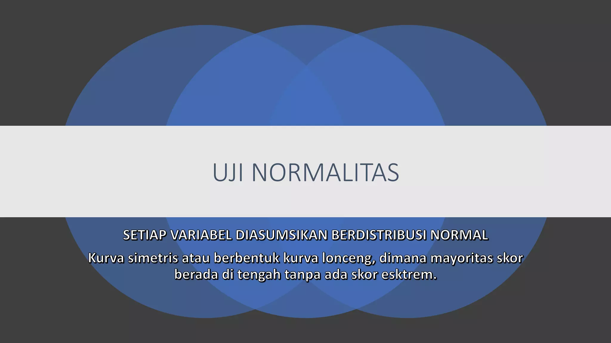 Checking assumption of normality | PPTX
