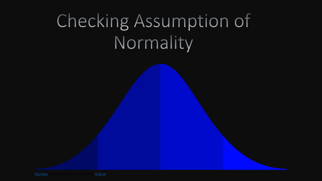 Checking assumption of normality | PPTX