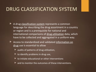 Lecture 07 classes of drugs | PPT