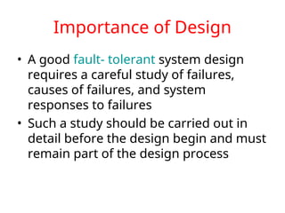 Lecture07_FaultTolerance in parallel and distributed | PPT