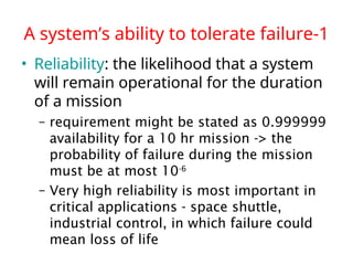 Lecture07_FaultTolerance in parallel and distributing | PPT
