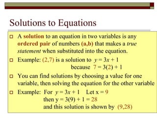 Lecture 07 graphing linear equations | PPT