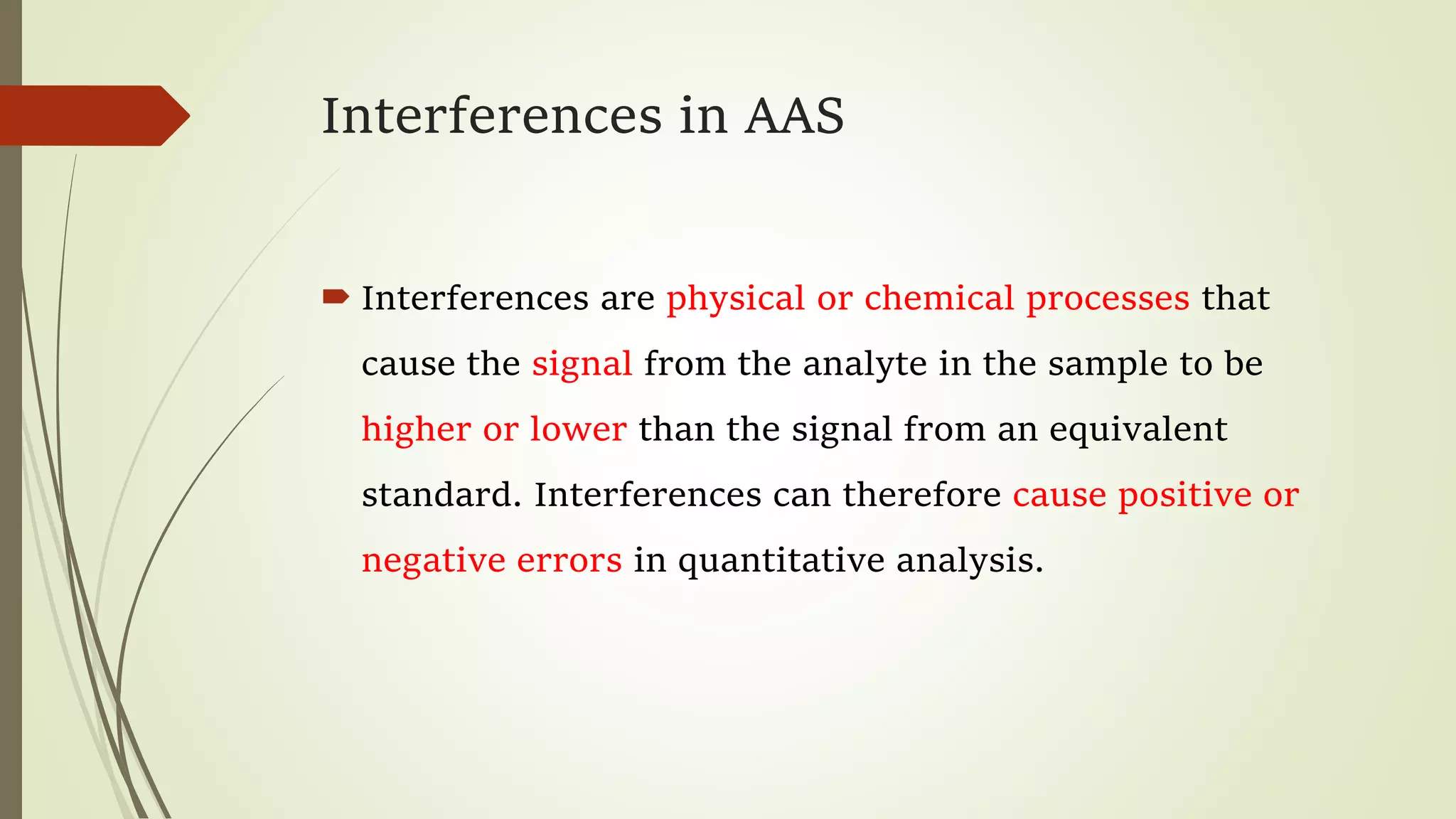 Lecture 07; non spectral interferences by Dr. Salma Amir | PPTX