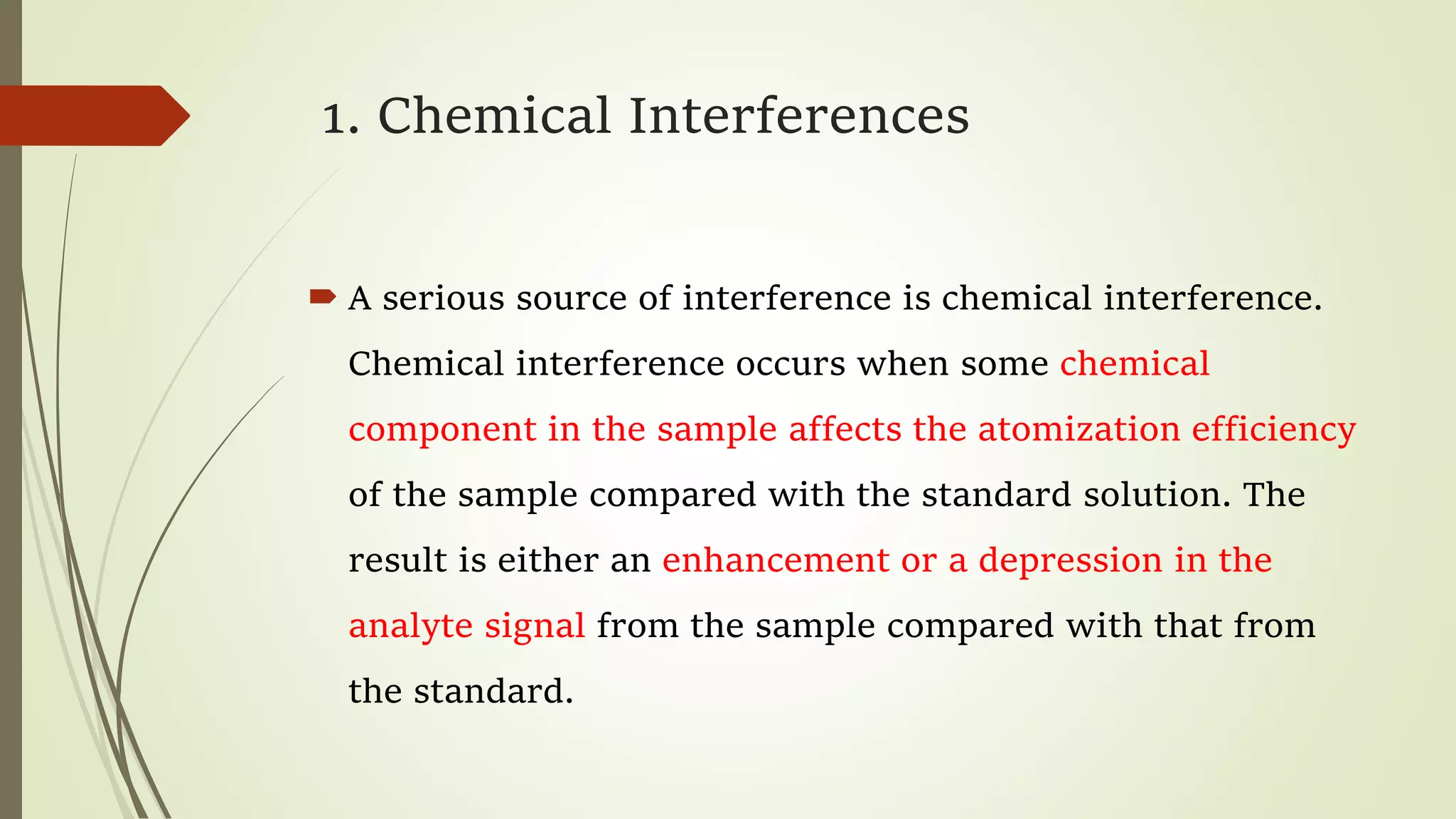 Lecture 07; non spectral interferences by Dr. Salma Amir | PPTX
