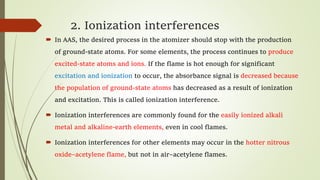 Lecture 07; non spectral interferences by Dr. Salma Amir | PPTX