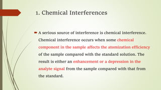 Lecture 07; non spectral interferences by Dr. Salma Amir | PPTX