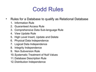 Lecture 07 relational database management system | PPT