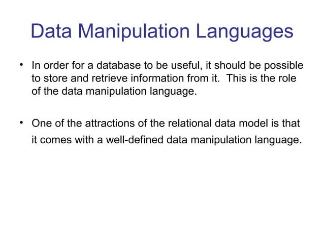 Lecture 07 relational database management system | PPT | Databases | Computer Software and ...