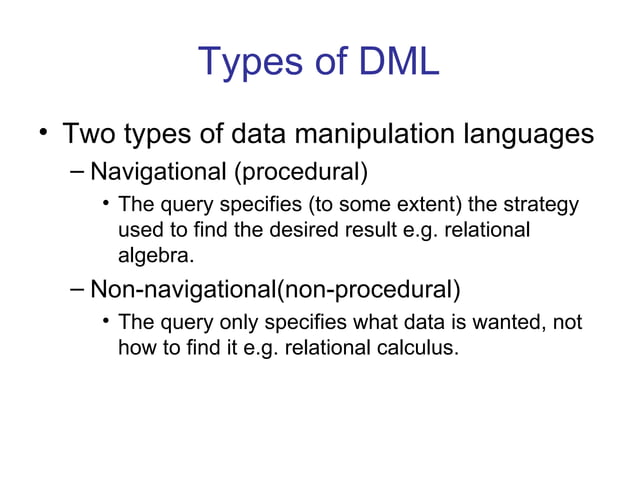 Lecture 07 relational database management system | PPT | Databases | Computer Software and ...