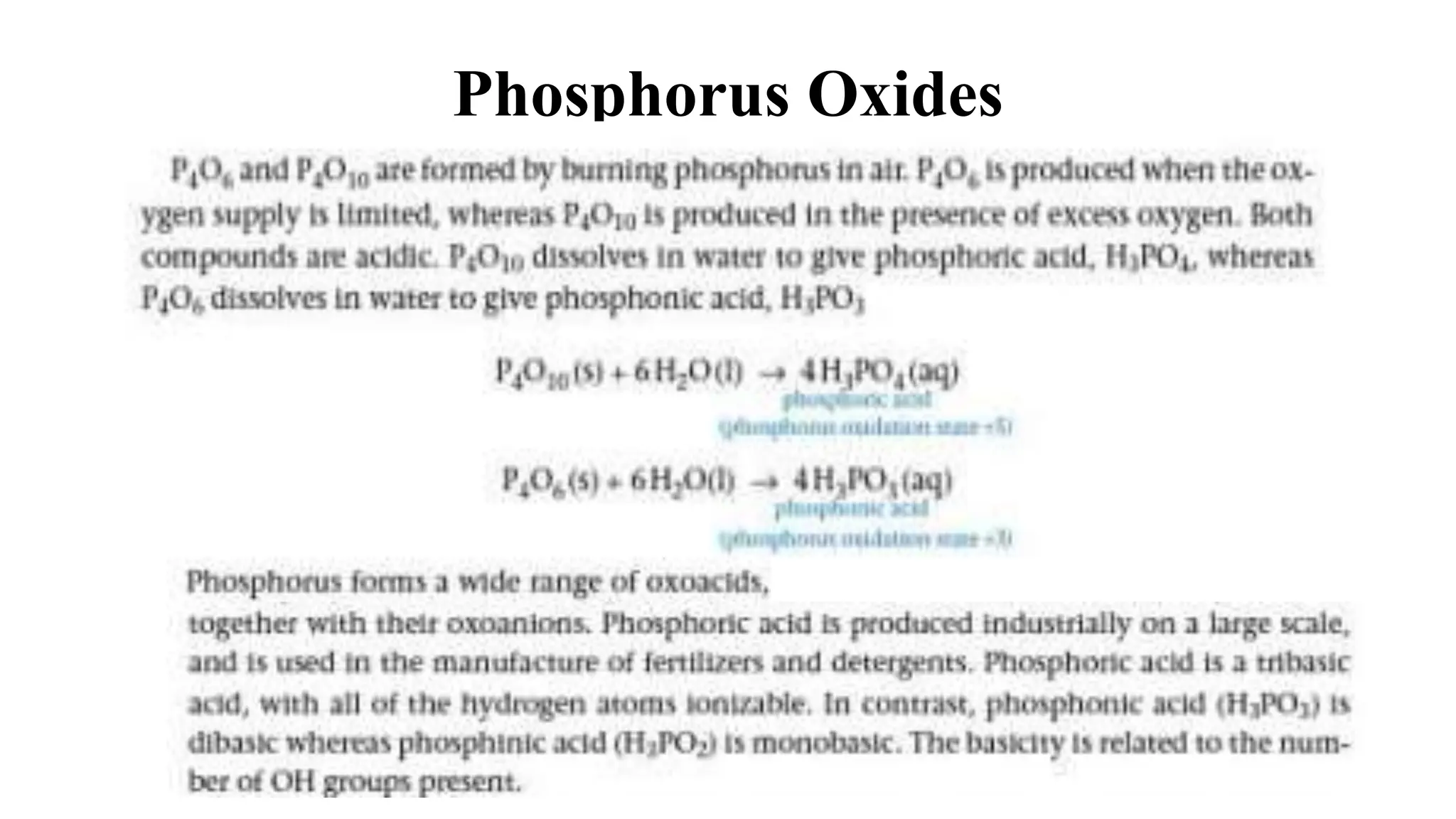 Lecture # 07 Synthesis and Industrial Applications of Phosphorus ...