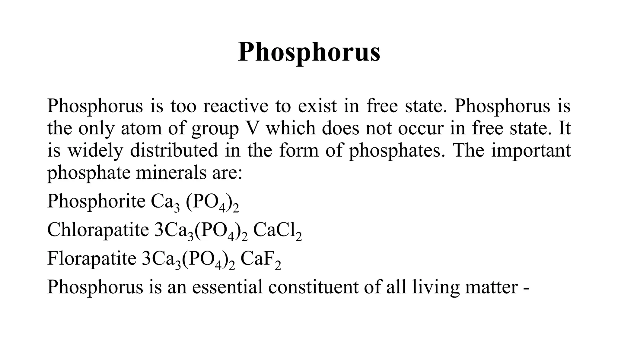 Lecture # 07 Synthesis and Industrial Applications of Phosphorus ...