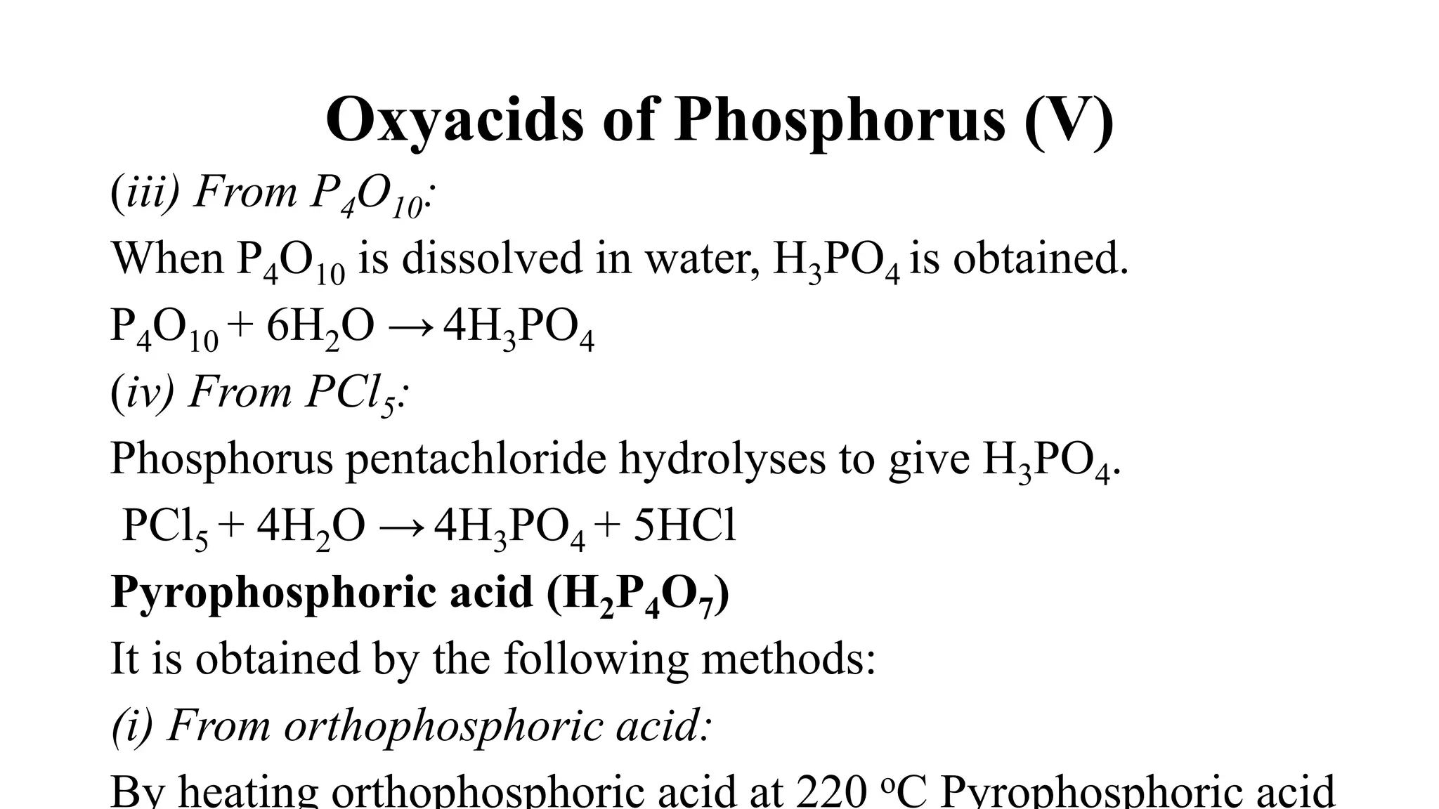 Lecture # 07 Synthesis and Industrial Applications of Phosphorus ...