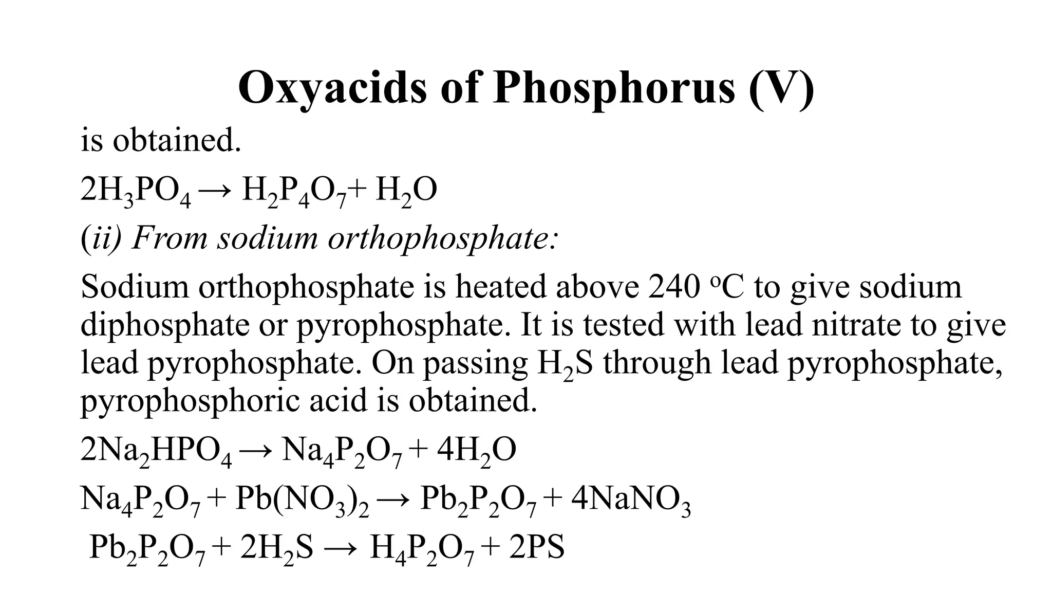 Lecture # 07 Synthesis and Industrial Applications of Phosphorus ...