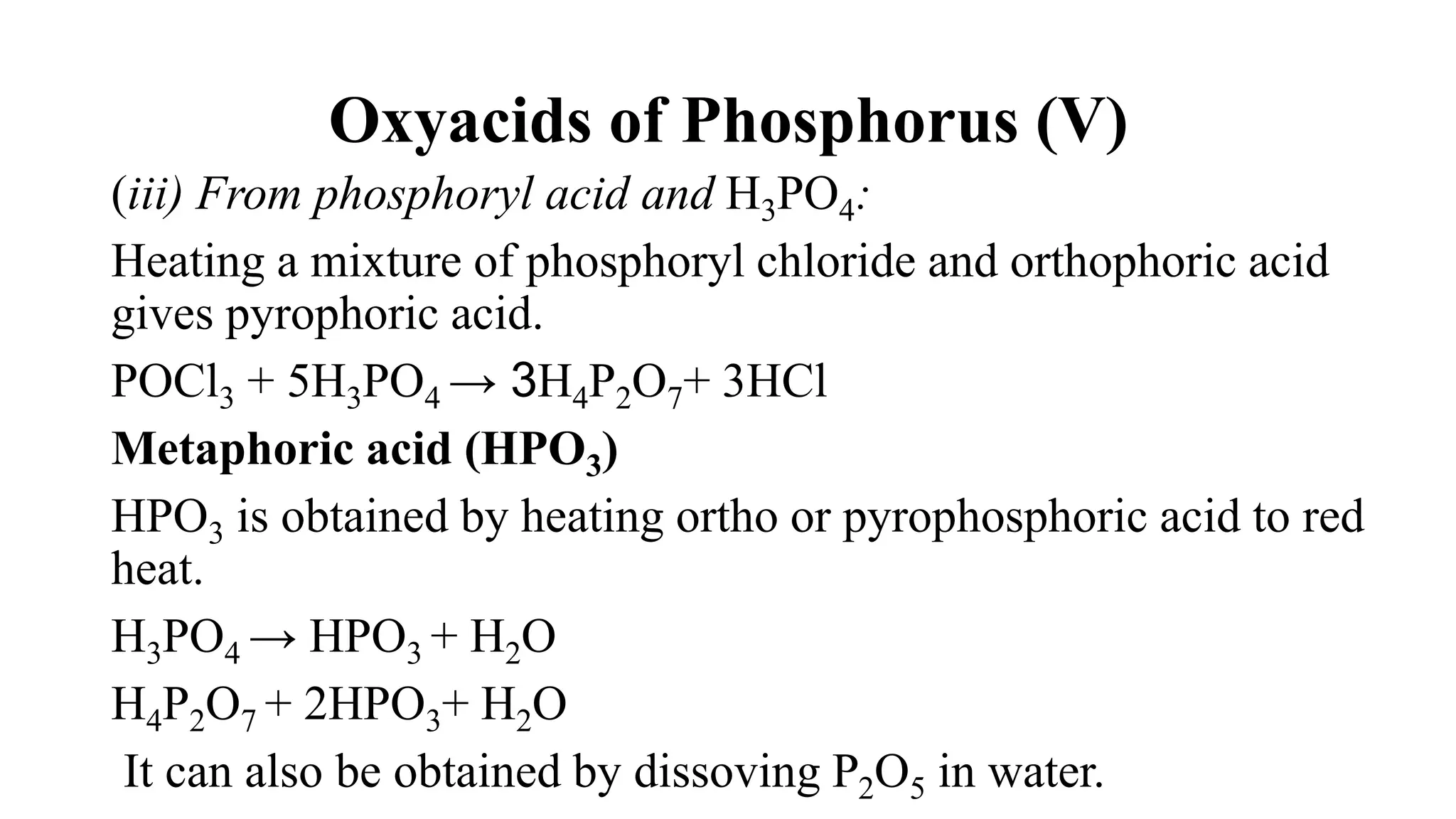 Lecture # 07 Synthesis and Industrial Applications of Phosphorus ...