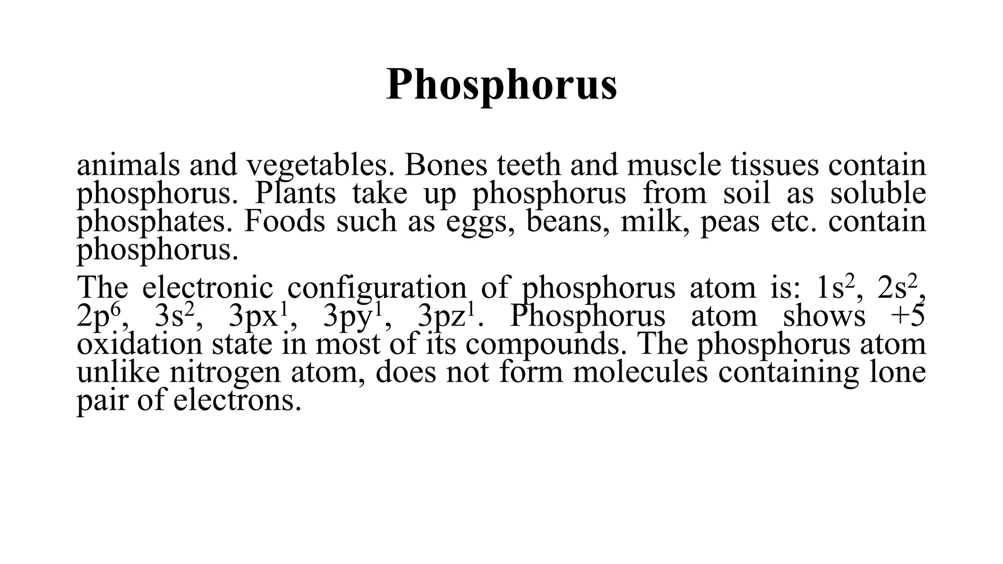 Lecture # 07 Synthesis and Industrial Applications of Phosphorus ...
