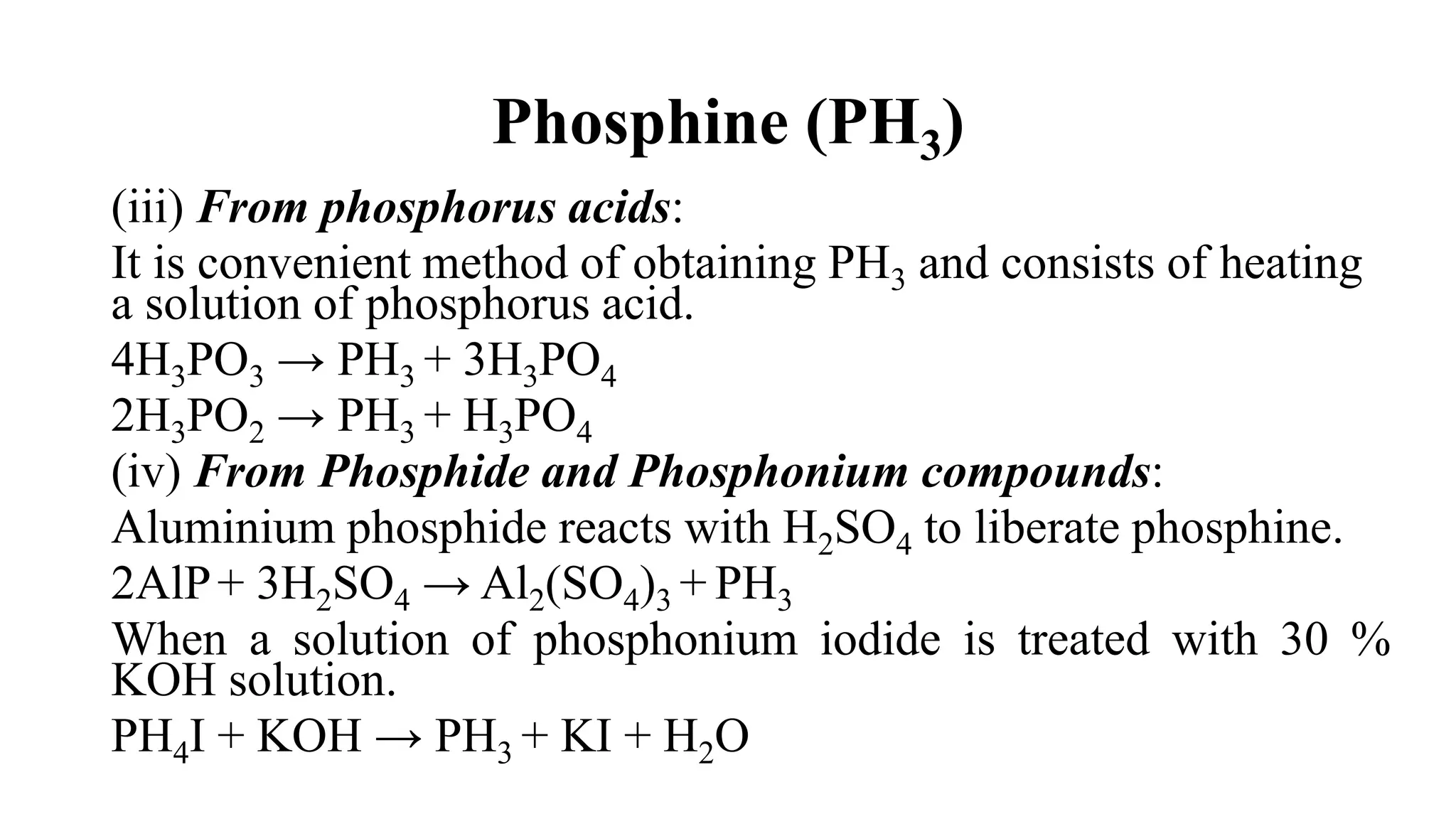 Lecture # 07 Synthesis and Industrial Applications of Phosphorus ...