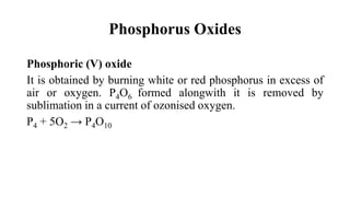 Lecture # 07 Synthesis and Industrial Applications of Phosphorus ...