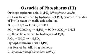 Lecture # 07 Synthesis and Industrial Applications of Phosphorus ...
