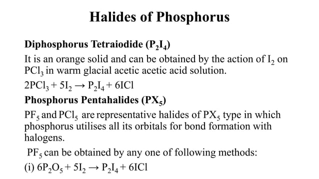 Lecture # 07 Synthesis and Industrial Applications of Phosphorus ...
