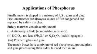 Lecture # 07 Synthesis and Industrial Applications of Phosphorus ...